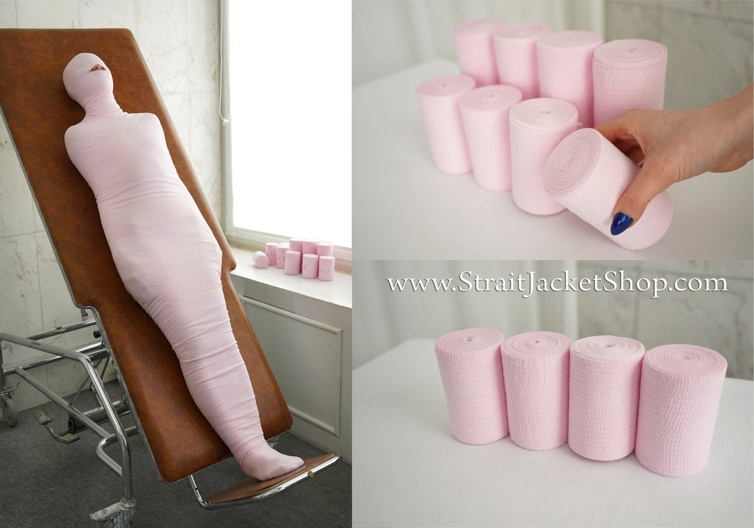 PINK Xxxlong Mummification Bandages Set of 4 Extra Long Bandages ...