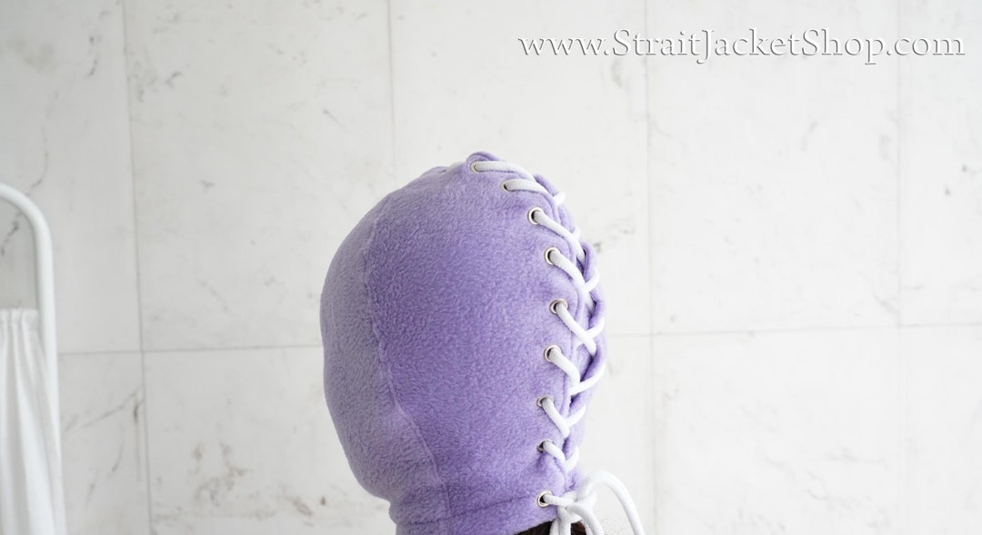 Purple Timeout Mask - Blindfold Baby Purple / ABDL / Restraining Face ...
