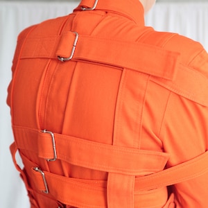 Orange Prison Straitjacket - Fully Functional Straitjacket Costume for ...