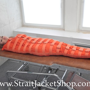 Orange Prison Sleep Sack Bondage Body Bag Straitjacket Mummification ...
