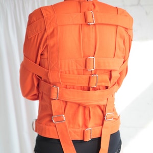 Orange Prison Straitjacket - Fully Functional Straitjacket Costume for ...