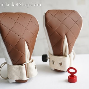 Medical Safety Mittens - Bicolor Quilted Padded Mittens With Segufix ...