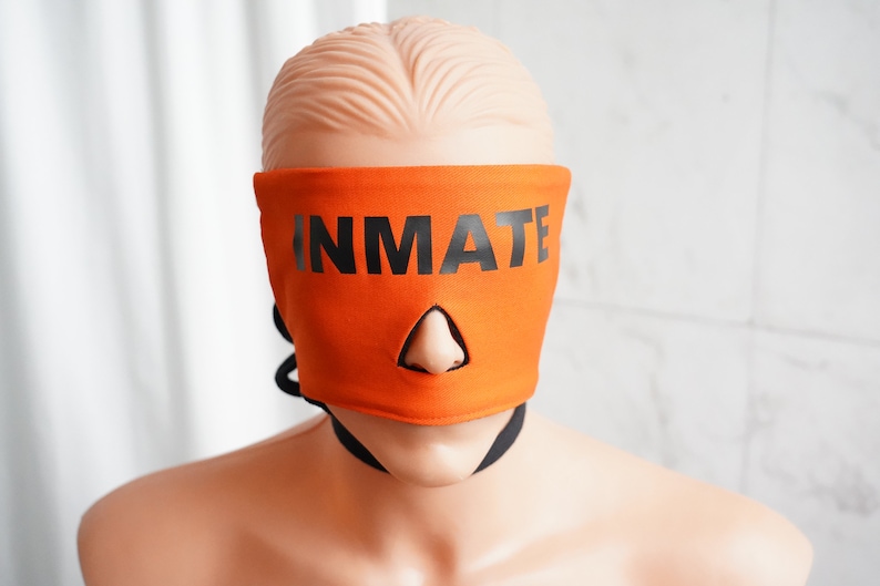 Blindfold for Inmate Prisoners Face Mask / Sleep Mask / DDLG - Etsy