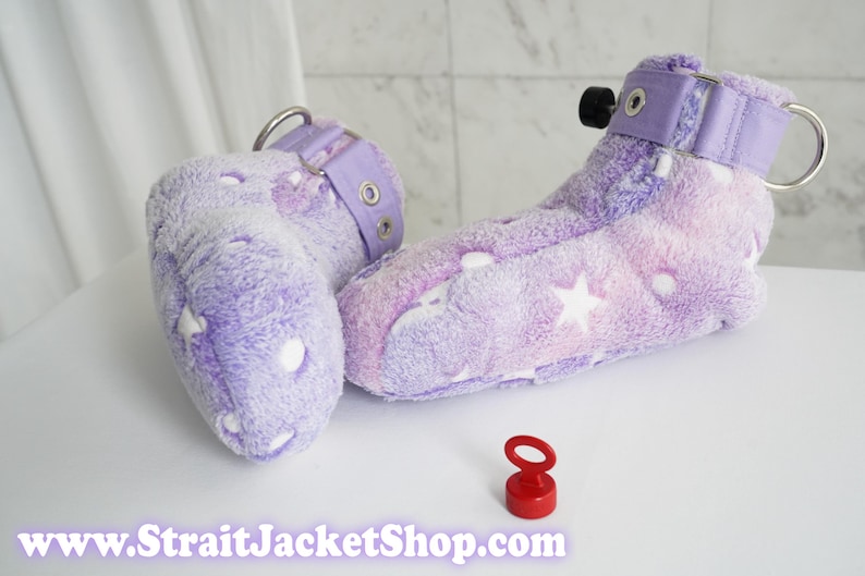 Purple Aurora Borealis Polar Fleece Crawling Habit Training Restraining ...