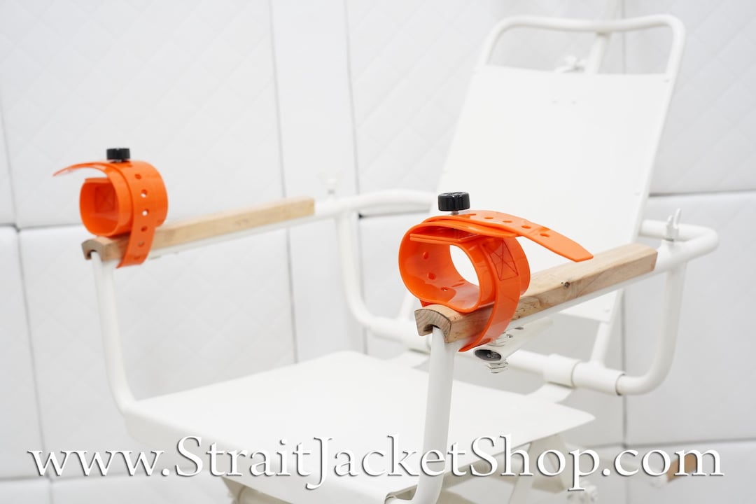 Orange PVC Institutional Prison Asylum Restraints Wrist / Ankle Cuffs ...