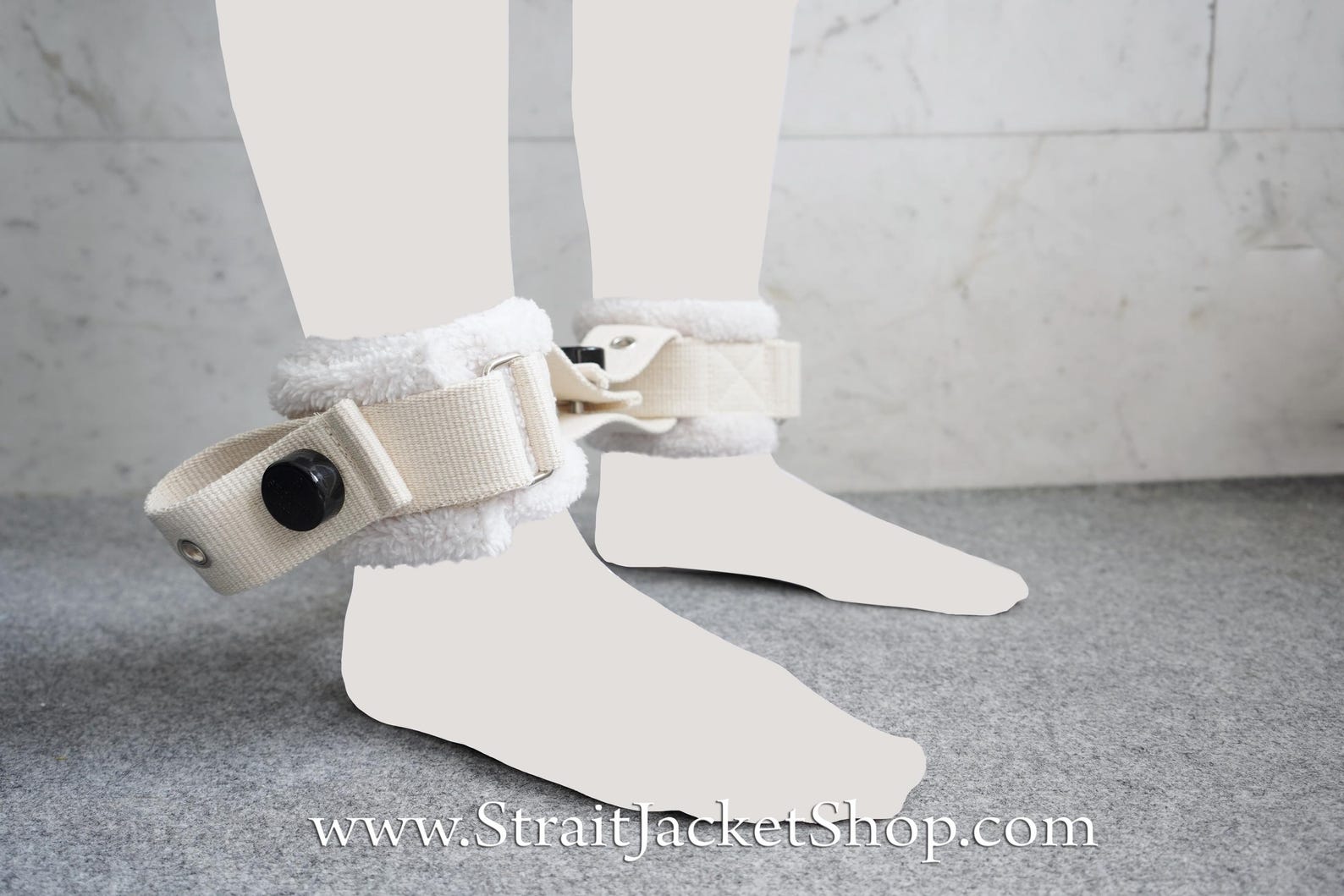 Pair of SOFT Restraining Cuffs With Segufix Locks / Asylum / Medical ...