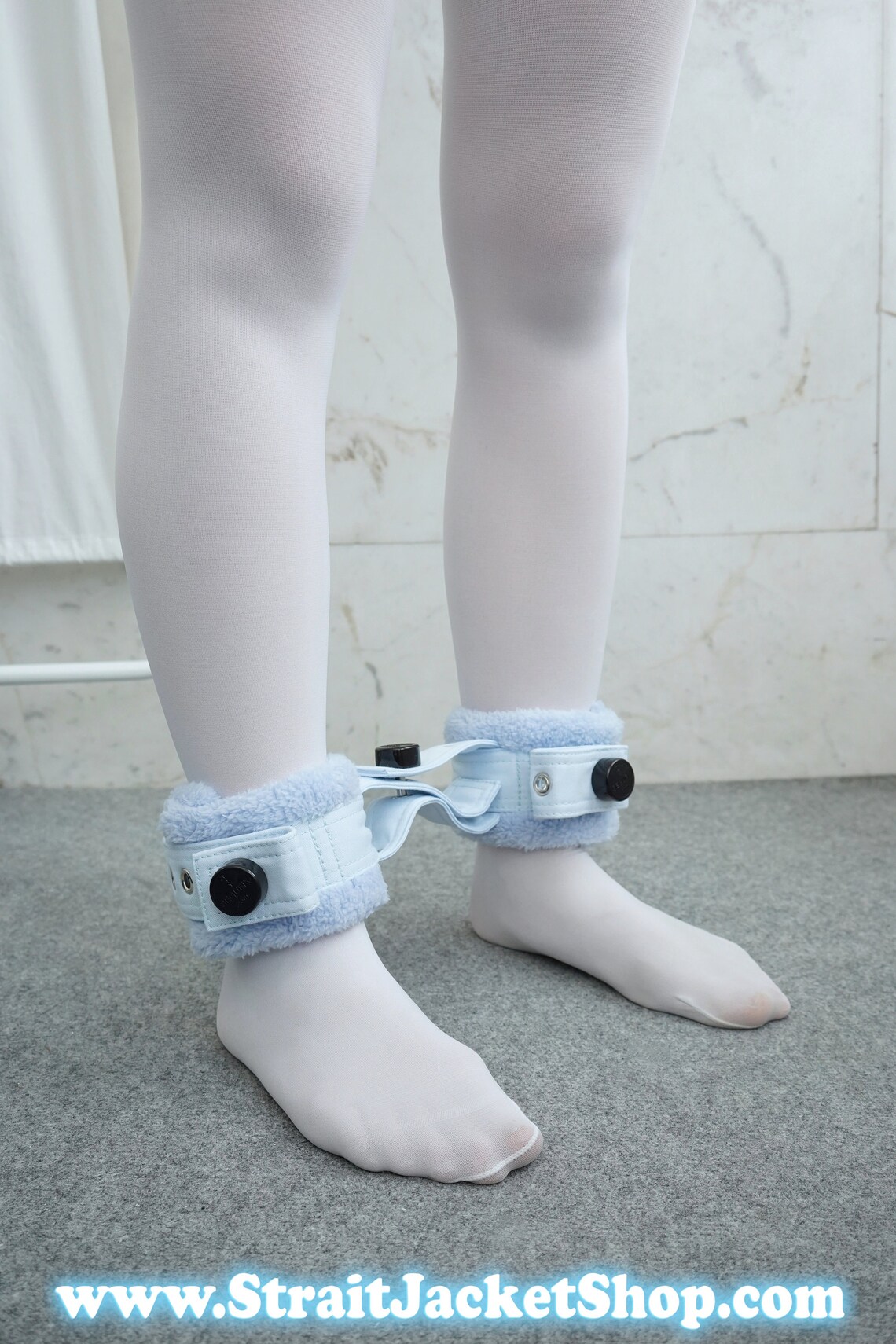 Set of 4 Blue Soft Padded Fleece Wrist and Ankle Cuffs - Etsy