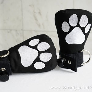 P.A.W.S. Asylum Safety Mittens With Segufix Locks - Bondage Soft Padded ...