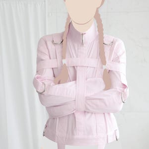 Baby Pink ABDL Straitjacket - Straitjacket for a Little / Adult Baby ...