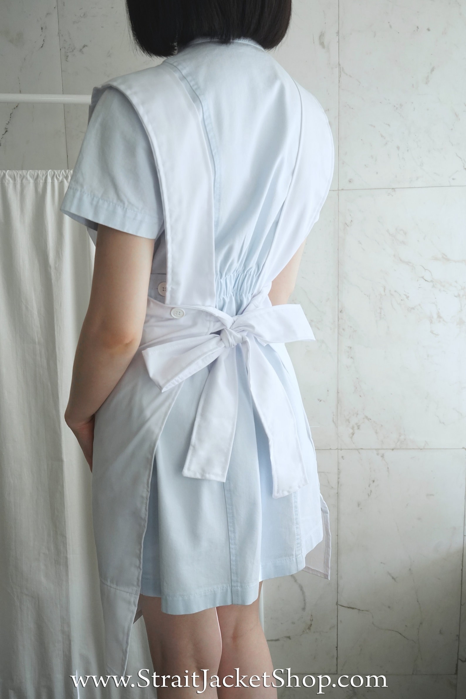 White Nurse Apron Made in Vintage Style Medical / Classical - Etsy