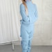 Blue Straitjacket Soft Polar One Piece Pajama Onesie Costume ABDL ...