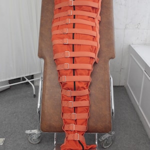Orange Prison Sleep Sack Bondage Body Bag - Straitjacket Mummification ...
