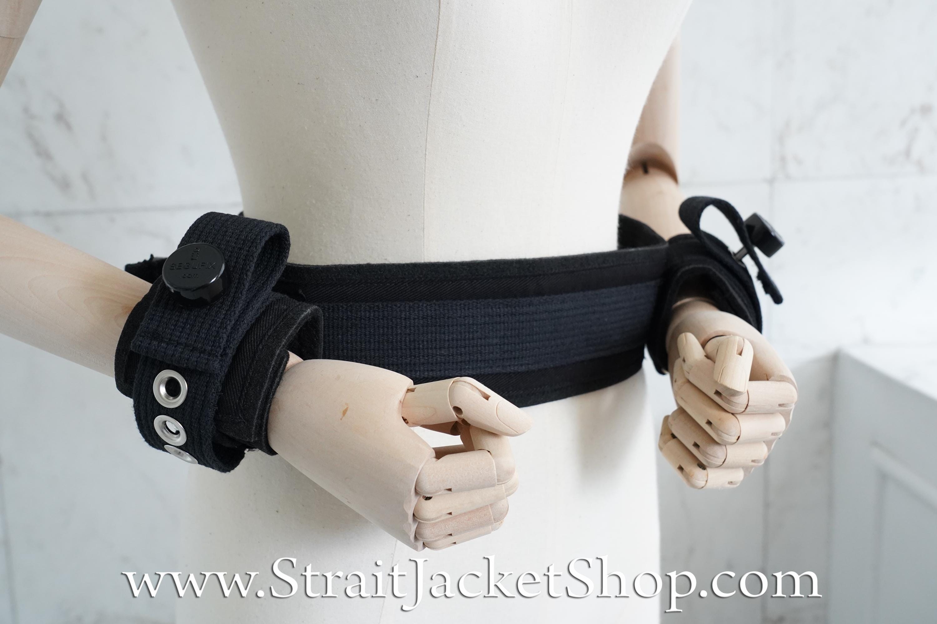 Black Wrist to Waist Restraints With Segufix Locks / Cuffs / Magnetic ...