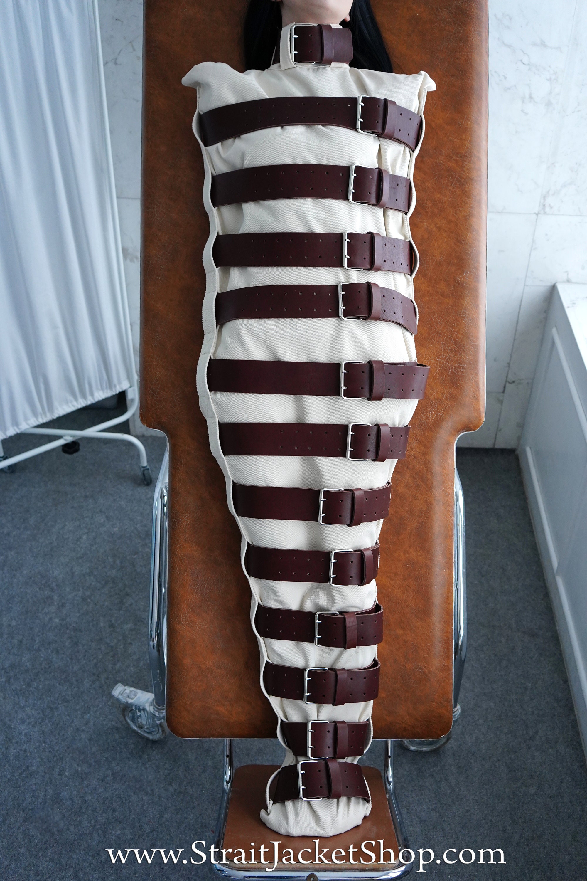 Sleep Sack Bondage Body Bag With Leather Belts Straitjacket Etsy Canada