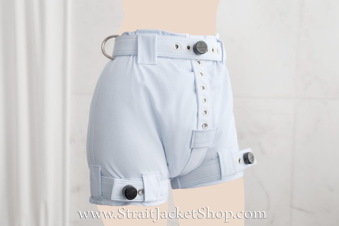 Blue Heavy Duty Lockable Diaper Cover Pants - Anti Diaper Removal ...