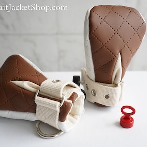 Medical Safety Mittens - Bicolor Quilted Padded Mittens With Segufix ...