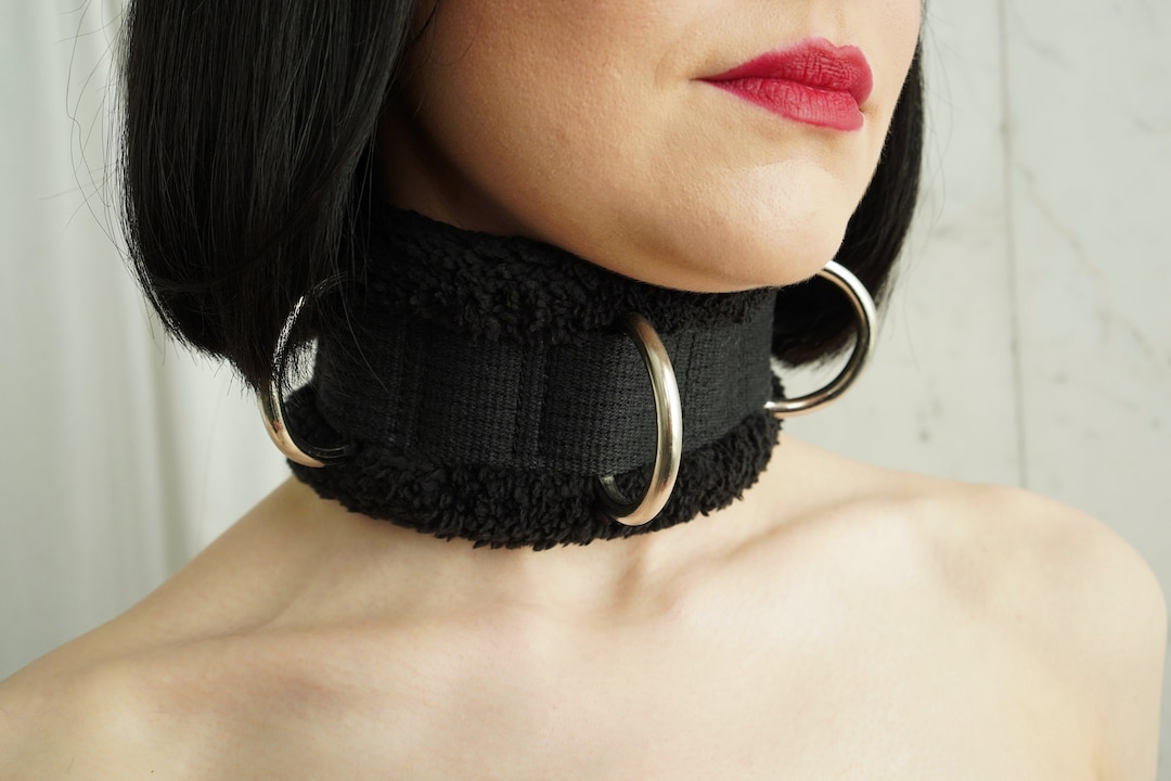 Black Neck Collar With Soft Fleece Lockable With Segufix Lock Posture ...