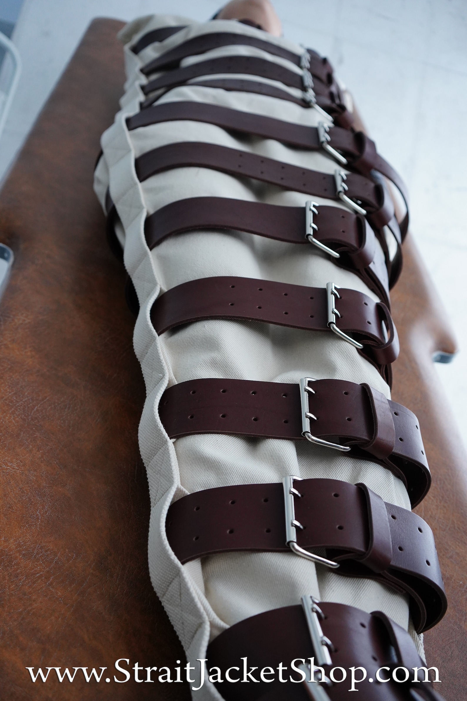 Sleep Sack Bondage Body Bag With Leather Belts Straitjacket Etsy