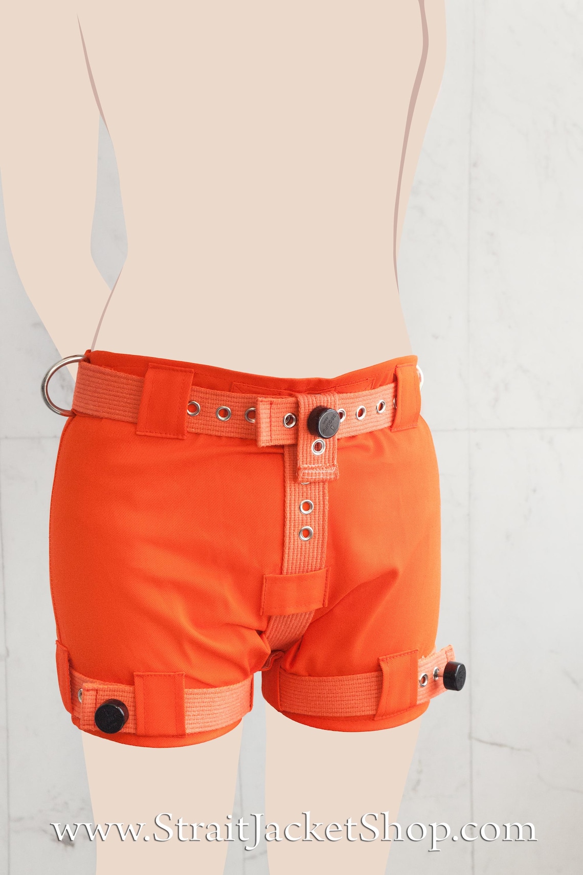 Orange Heavy Duty Lockable Diaper Cover Pants - Anti Diaper Removal ...