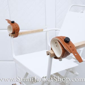 Leather Institutional Medical Asylum Restraints Wrist / Ankle Cuffs ...