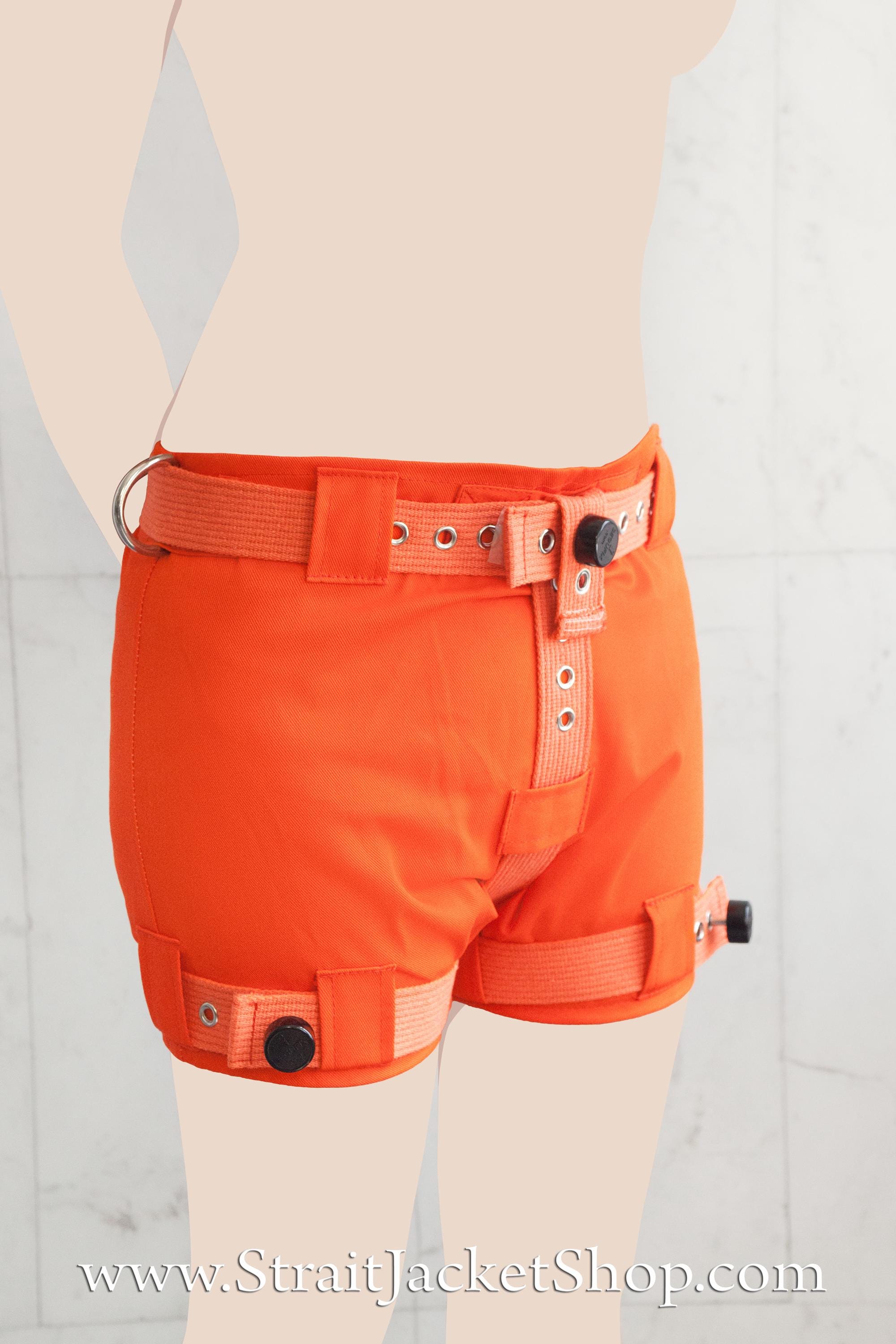 Orange Heavy Duty Lockable Diaper Cover Pants - Anti Diaper Removal ...