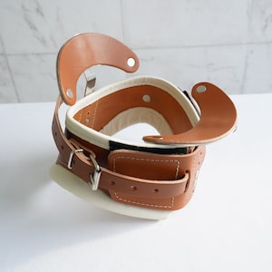 Vintage Style Orthopedic Neck Brace Posture Collar - Medical Leather ...
