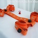 Set of Orange Wrist and Ankle Cuffs Restraints With Segufix Locks ...