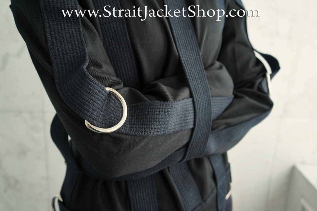 Black Straitjacket Costume Fully Functional Straitjacket With Sides ...