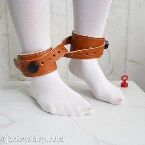 Leather Institutional Medical Asylum Restraints Wrist / Ankle Cuffs ...