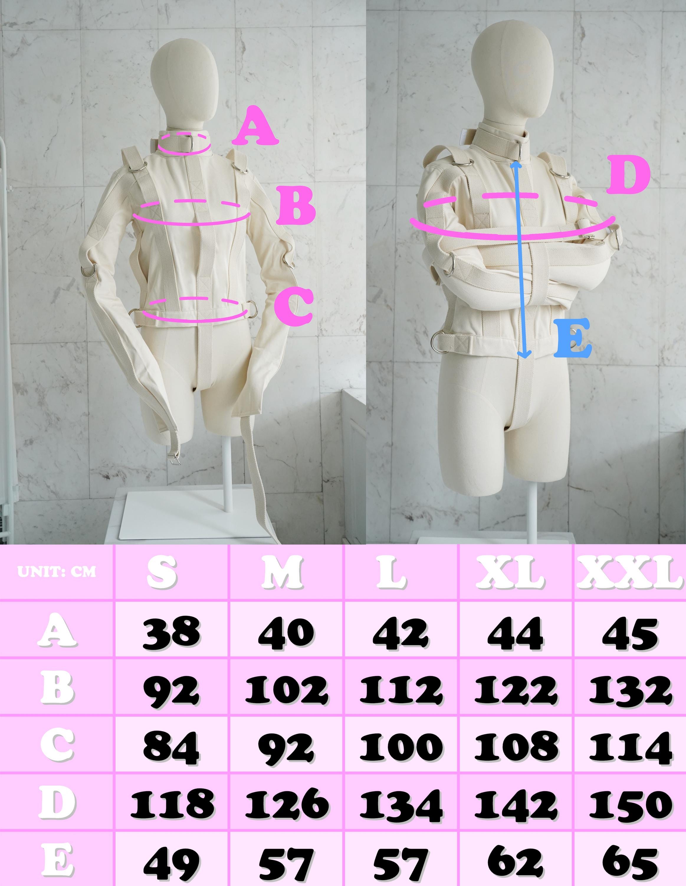 Black Open Chest Straitjacket From Straitjacketshop - Etsy