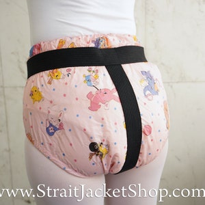 Black Diaper Wearing Enforcer Strap - Anti Diaper Removal / Asylum ...