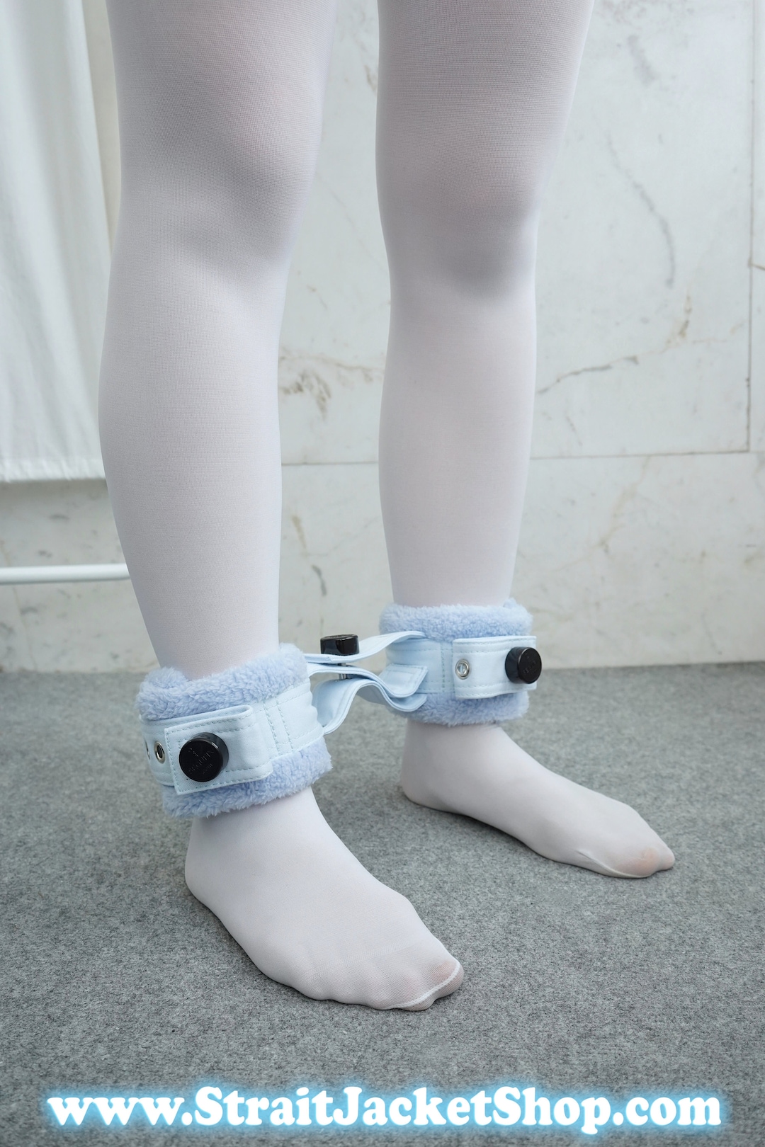 Pair of Baby Blue SOFT Restraining Cuffs With Segufix Locks / ABDL ...