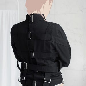 Black Open Chest Straitjacket From Straitjacketshop - Etsy