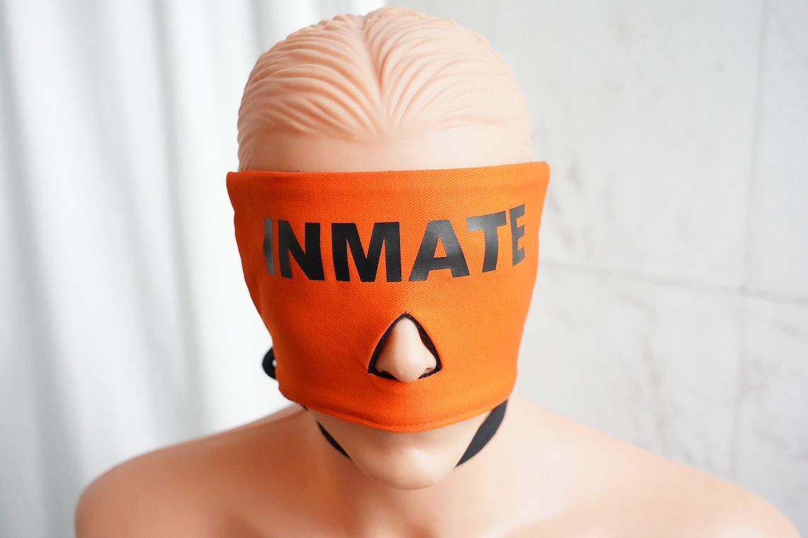Blindfold for Inmate Prisoners Face Mask / Sleep Mask / DDLG - Etsy