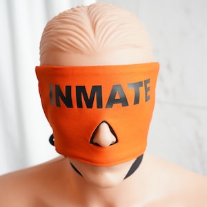 Blindfold for Inmate Prisoners - Face Mask / Sleep Mask / DDLG ...