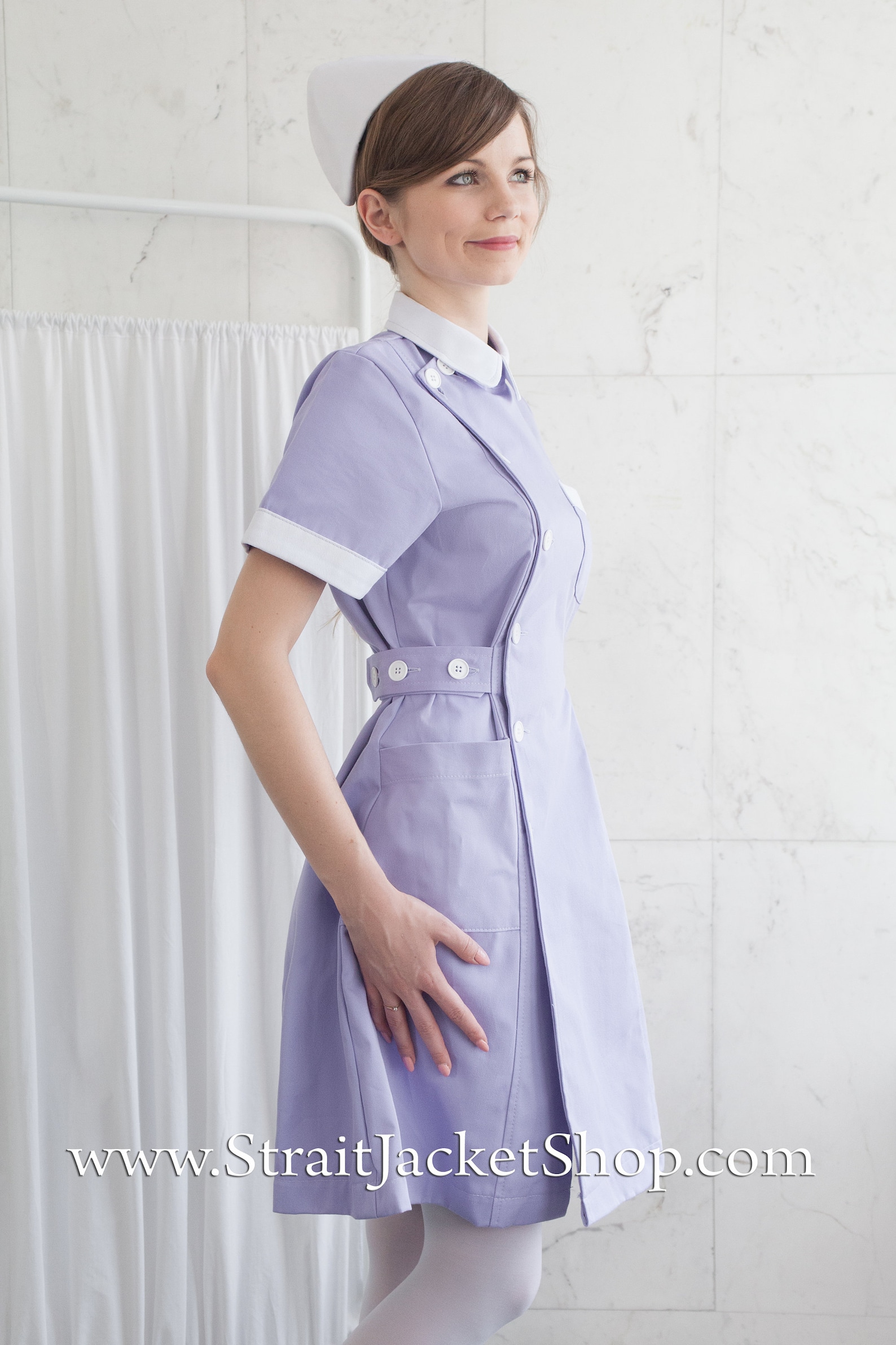 Cute Purple Nurse Uniform High Quality 100% Cotton / ABDL - Etsy UK