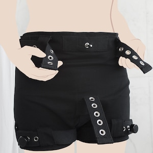 Black Heavy Duty Lockable Diaper Cover Pants - Anti Diaper Removal ...
