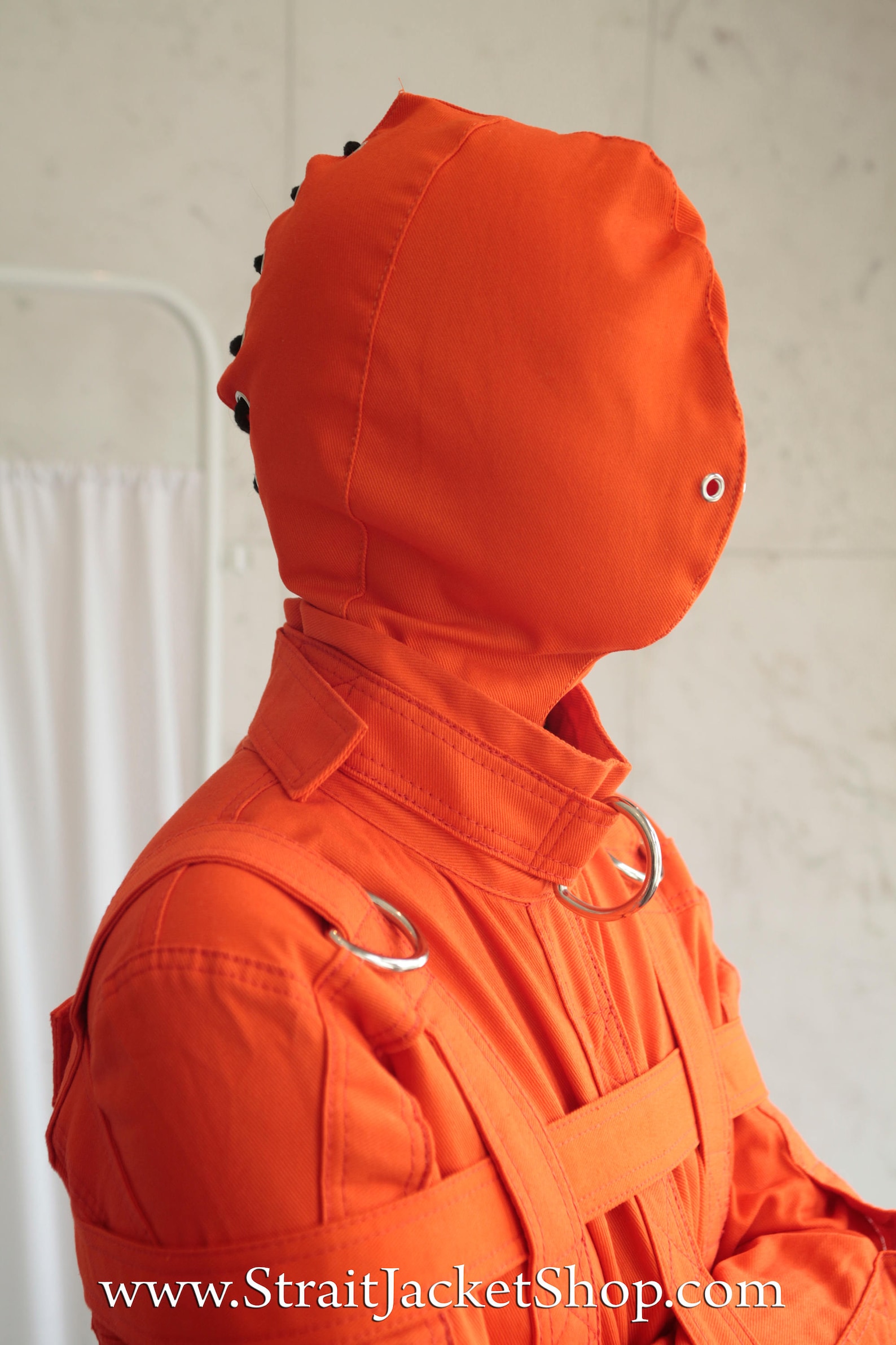 Orange Prison Bondage Straitjacket Mask / Laced / Zipper / - Etsy Sweden