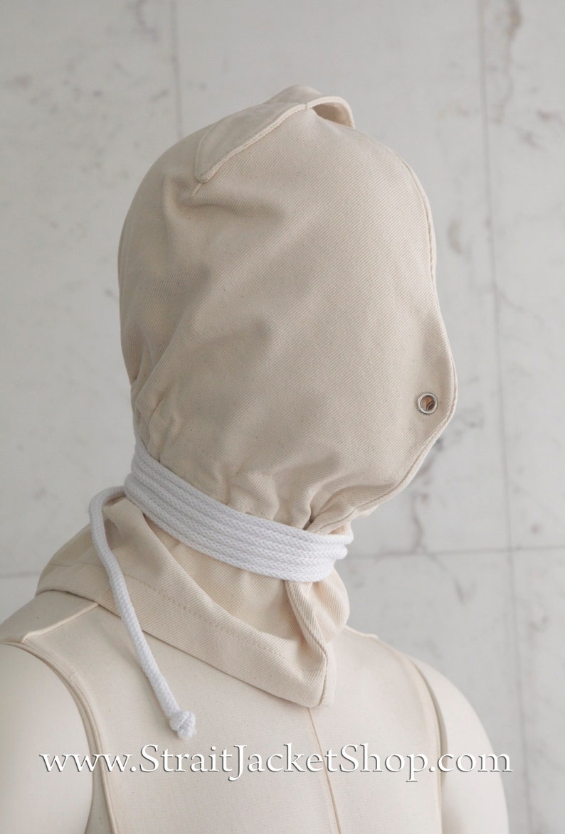 Bondage Hood - Straitjacket Heavy Duty BDSM Blindfold Mask - Etsy UK
