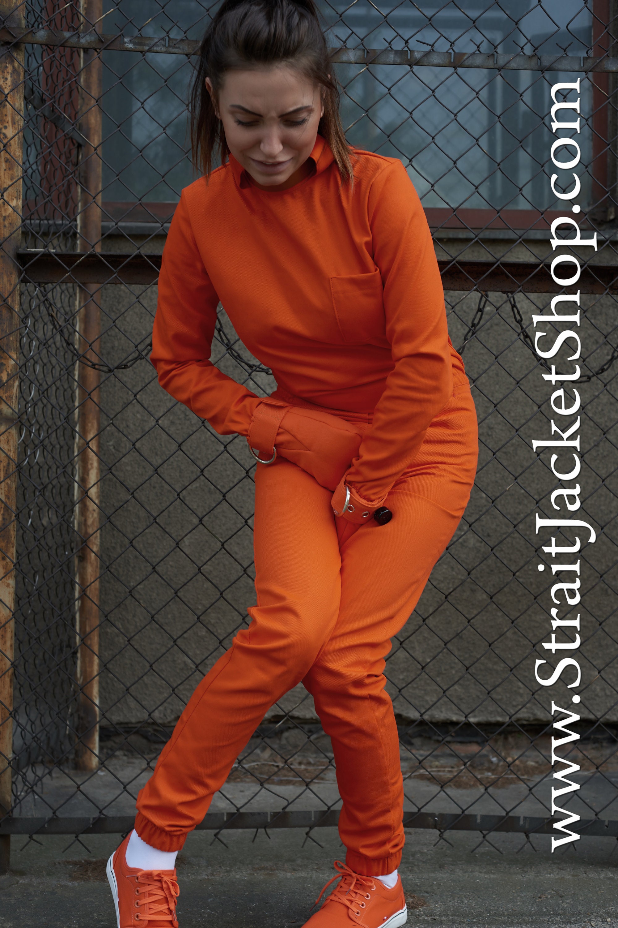 Prisoner Orange Jumpsuit With Neck Collar Restraining / BDSM - Etsy