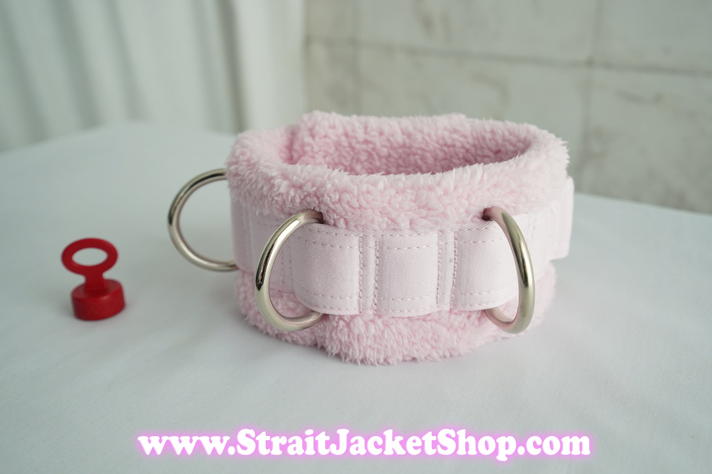 Pink Neck Collar With Soft Fleece Lockable With Segufix Lock - Etsy ...