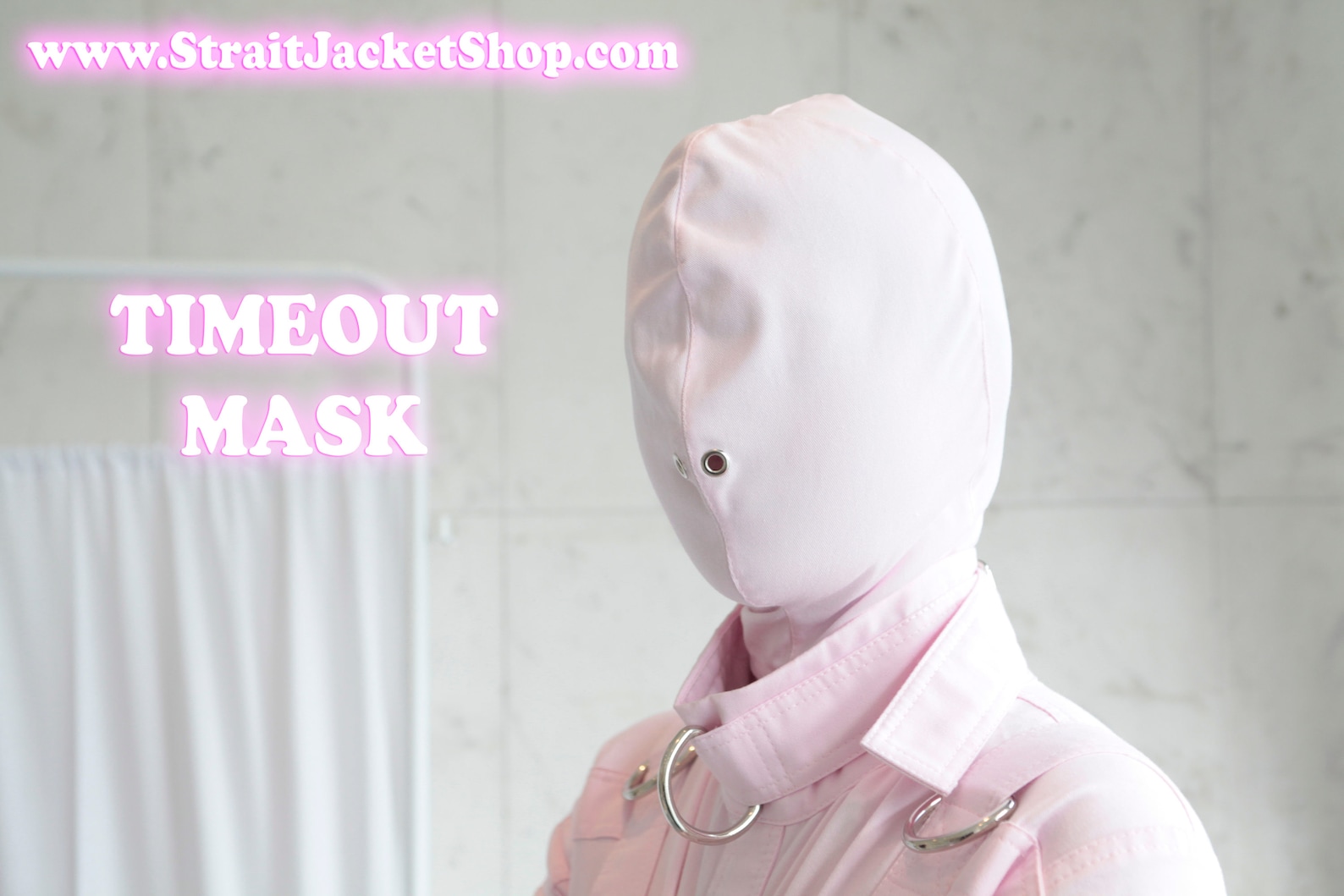Pink Timeout Mask Blindfold Baby Pink / ABDL / Restraining | Etsy Australia
