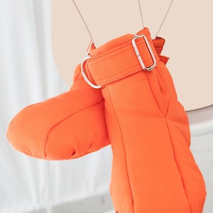 Prison Restraining Booties - Orange Soft Padded Booties for Prisoners ...