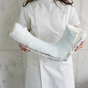 Orthopedic Plaster Casts Pink Long Leg Cast and Blue Long Arm Cast - Etsy