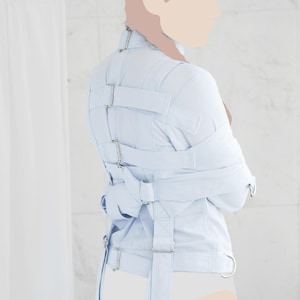 Baby Blue ABDL Straitjacket - Straitjacket for Adult Baby Diaper Lover ...