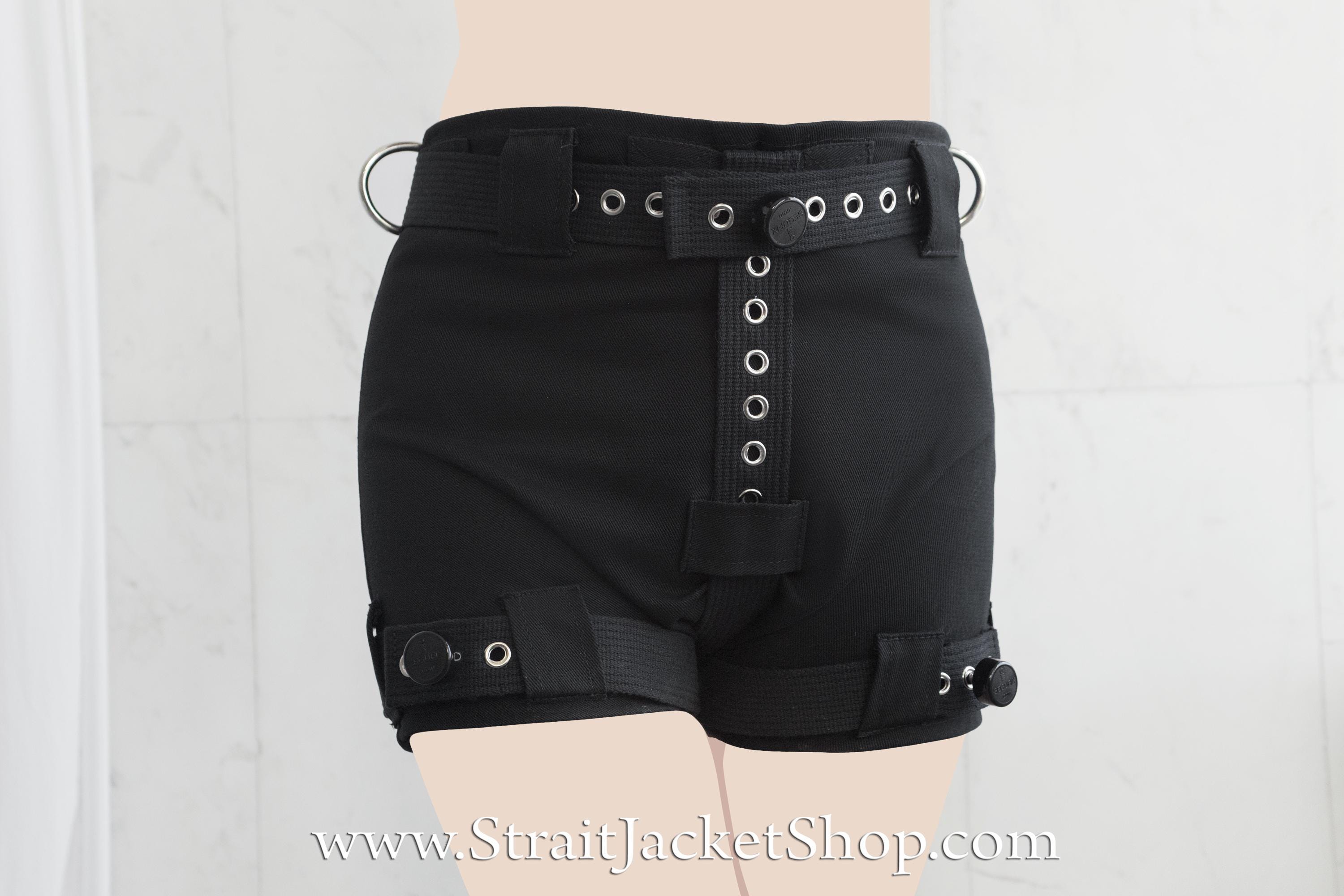 Black Heavy Duty Lockable Diaper Cover Pants - Anti Diaper Removal ...