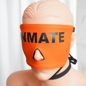 Blindfold for Inmate Prisoners - Face Mask / Sleep Mask / DDLG ...