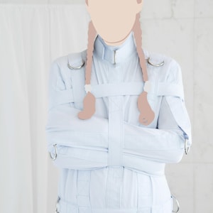 Baby Blue ABDL Straitjacket - Straitjacket for Adult Baby Diaper Lover ...