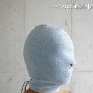 Blue Timeout Mask - Blindfold Baby Blue / ABDL / Restraining Face Hood ...