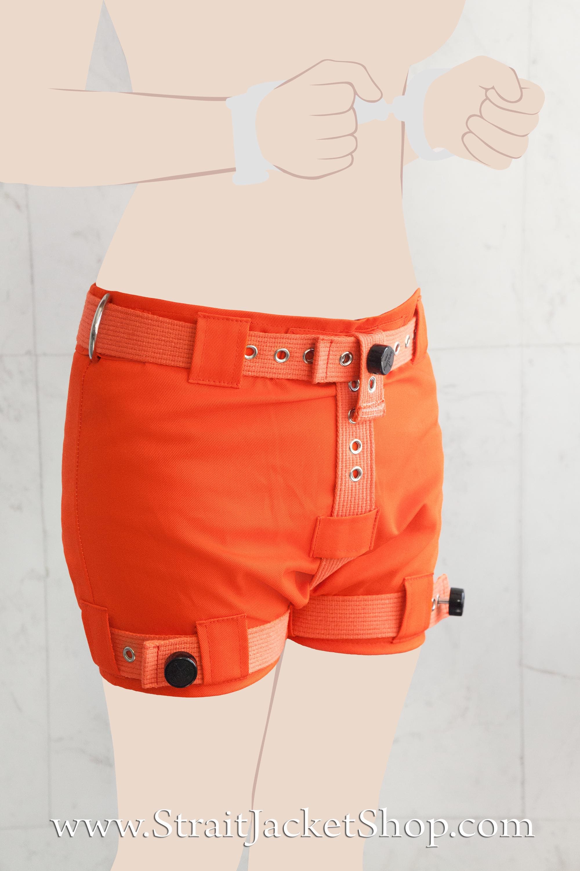 Orange Heavy Duty Lockable Diaper Cover Pants - Anti Diaper Removal ...